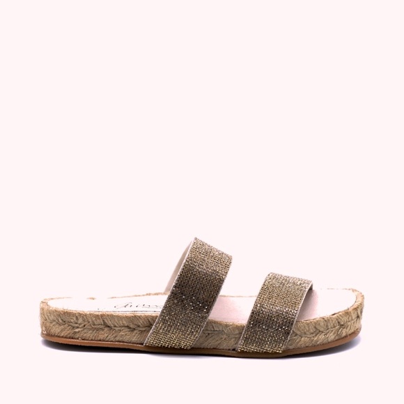 GAIMO | Shoes | Gaimo Golden Crystals Sandal Espadrilles Nwb | Poshmark